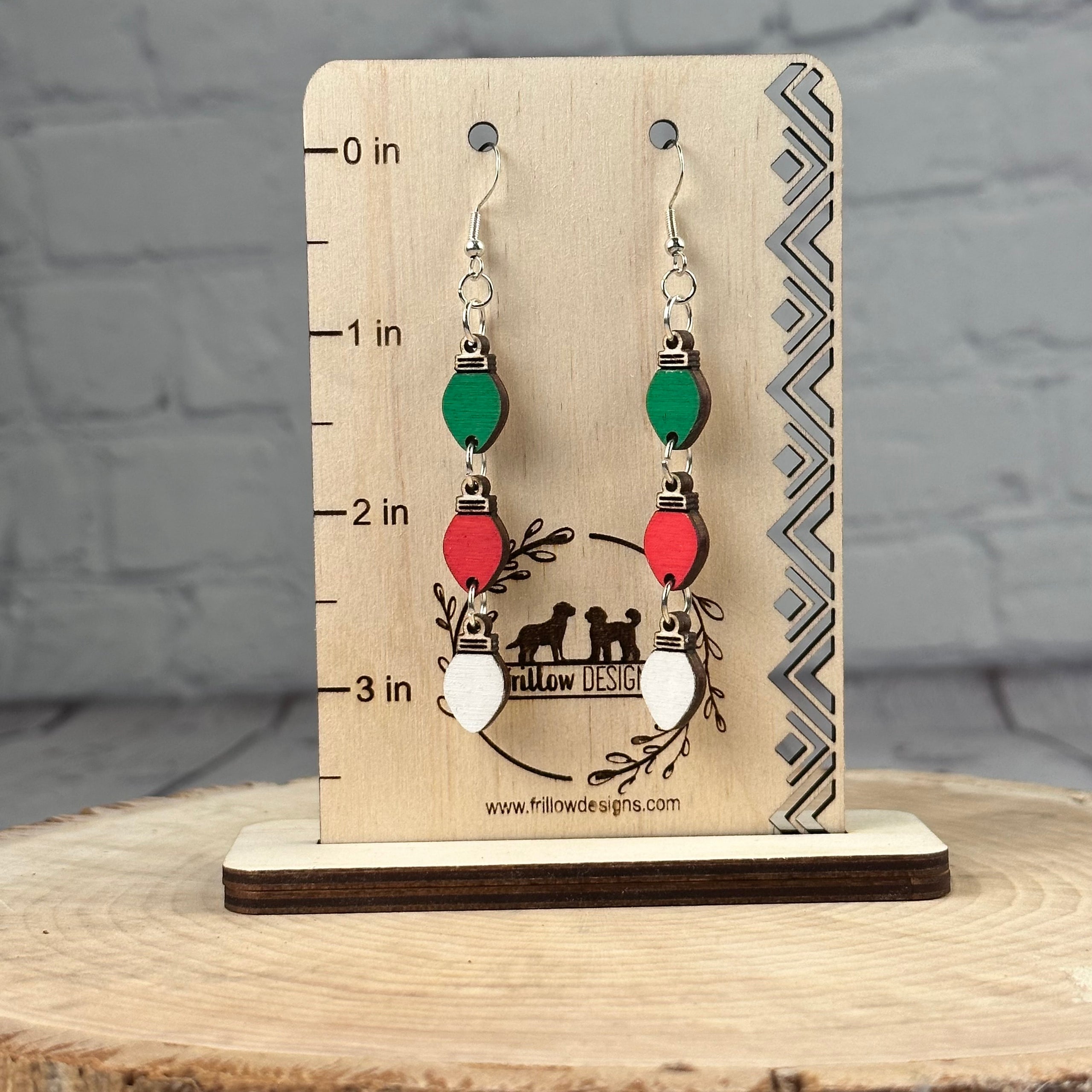 Christmas Earrings | Christmas Lights Long | Christmas Gift | Frillow ...